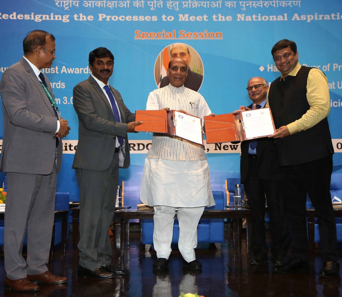 Indian Defence Industries | Rajnath Singh felicitated Young Scientists ...