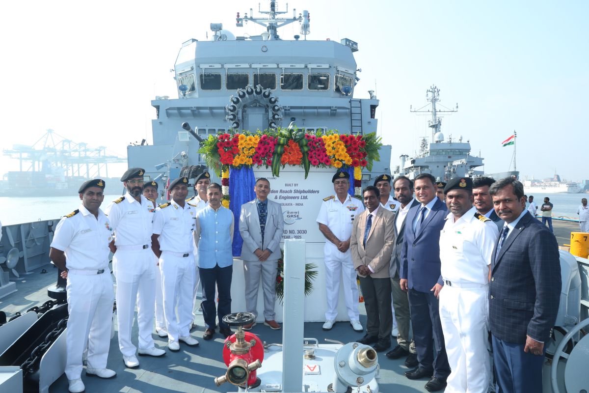 Indian Defence Industries | GRSE Delivers 3rd ASW Craft to Navy